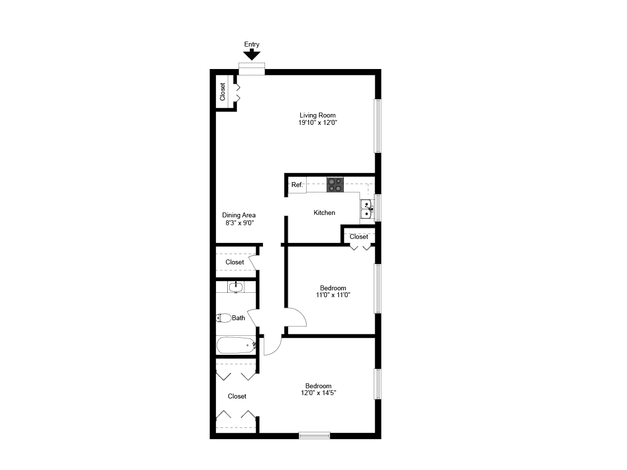 Two Bedroom | 2 Bed Apartment | Cedar Tree Village Apartments