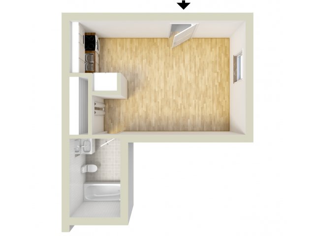 Efficiency | 1 Bed Apartment | Cedar Tree Village Apartments