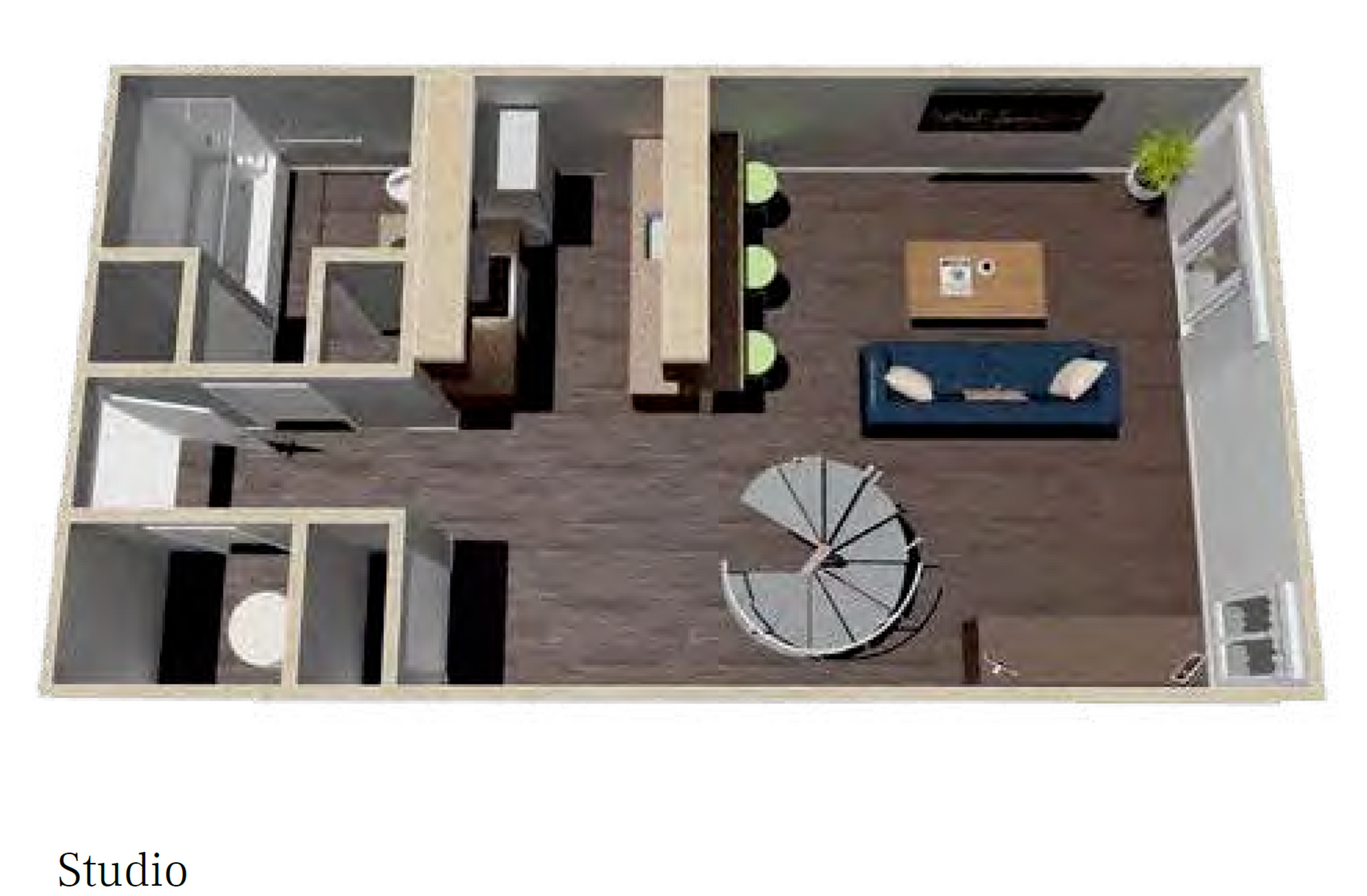 Studio - 2 Bed Apartments - Check Availability | Brookside Apartments