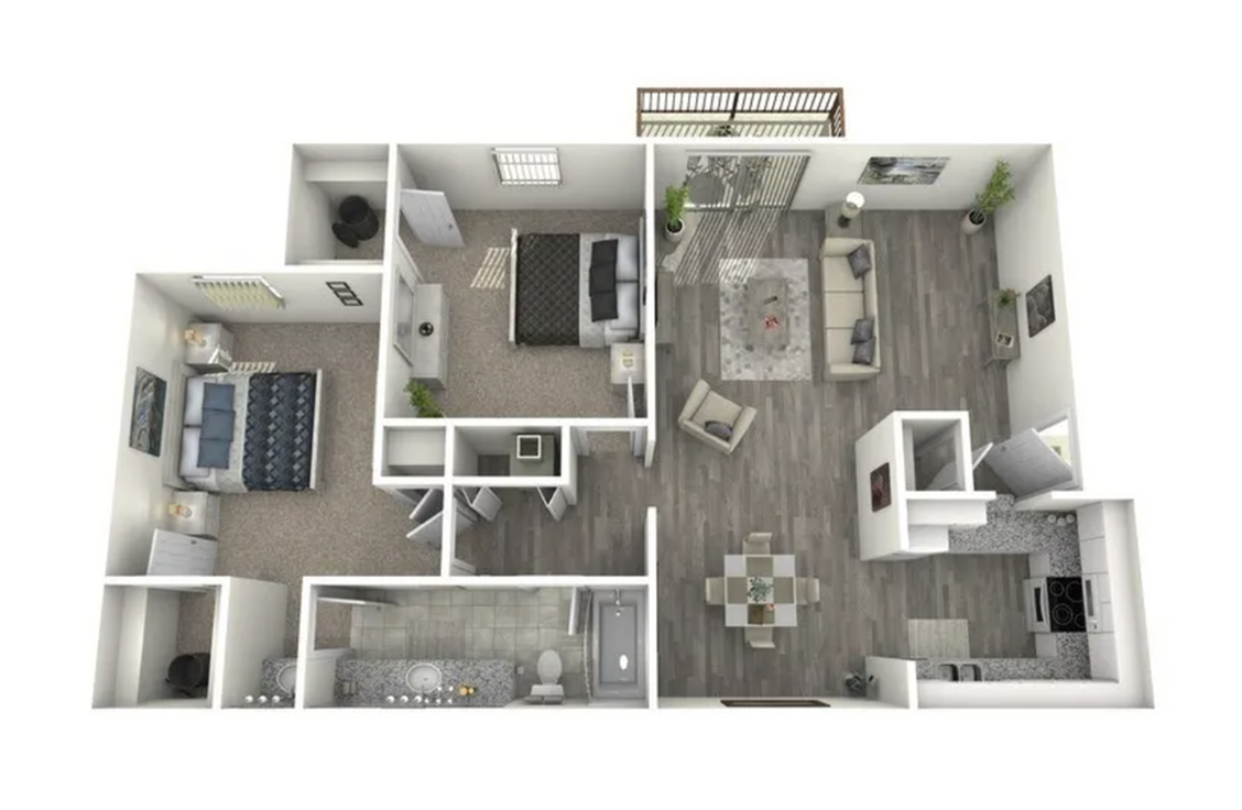 2 Bed 1 Bath A in Gainesville | 790 sq ft