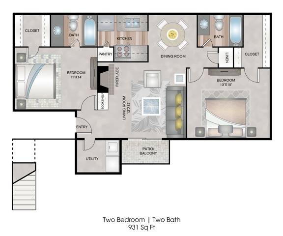 1 - 2 Bed Apartments - Check Availability | Hemingway House Apartments