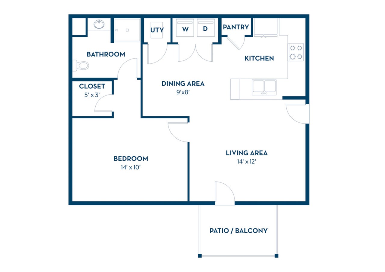 1 Bedroom | 1 Bath | 720 SF