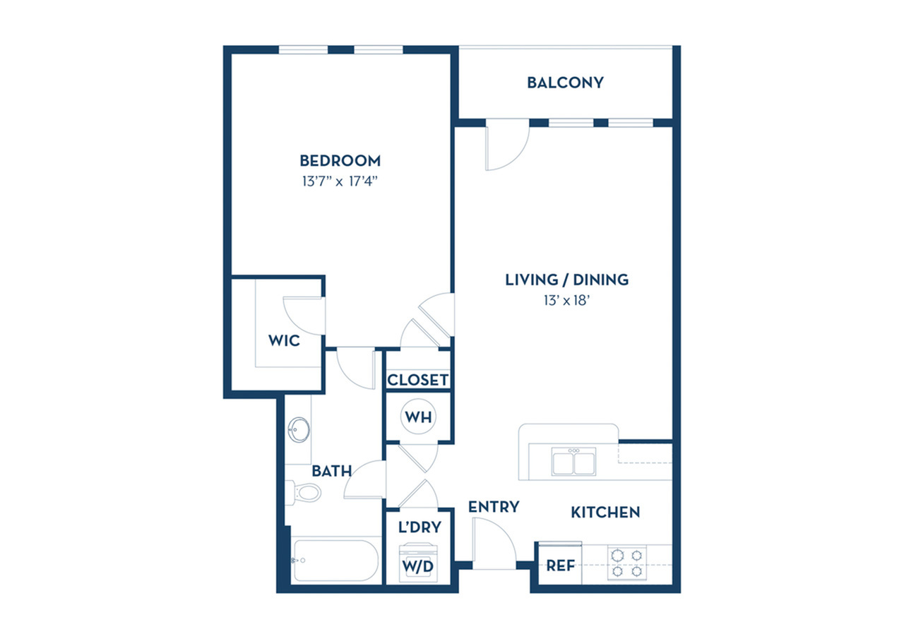 1 Bedroom | 1 Bath | 760 SF