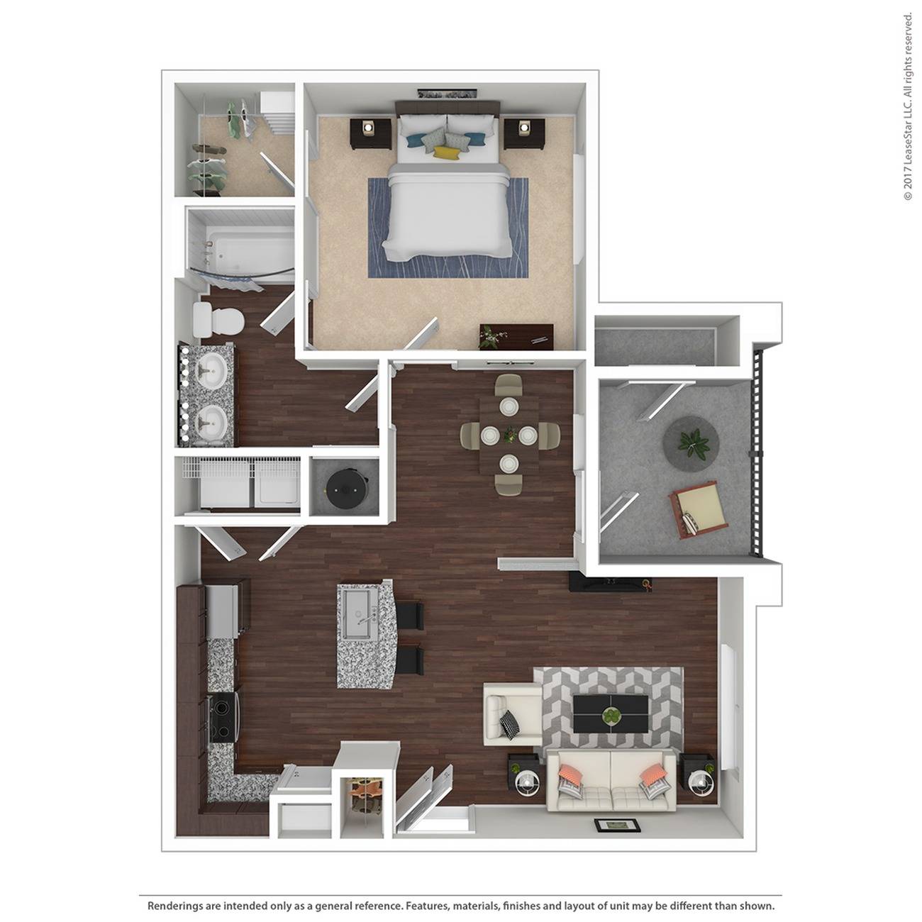 A1 | 1 Bed Apartment | Realm at Patterson Place