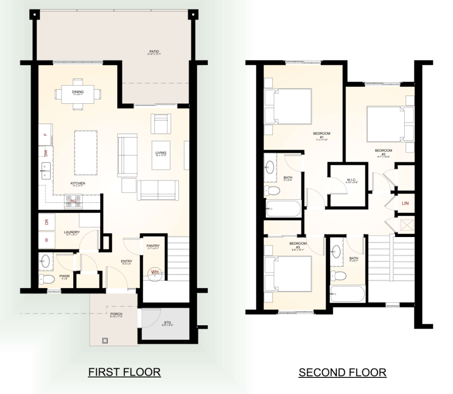 2 - 3 Bed Apartments - Check Availability | Summit Springs Townhomes