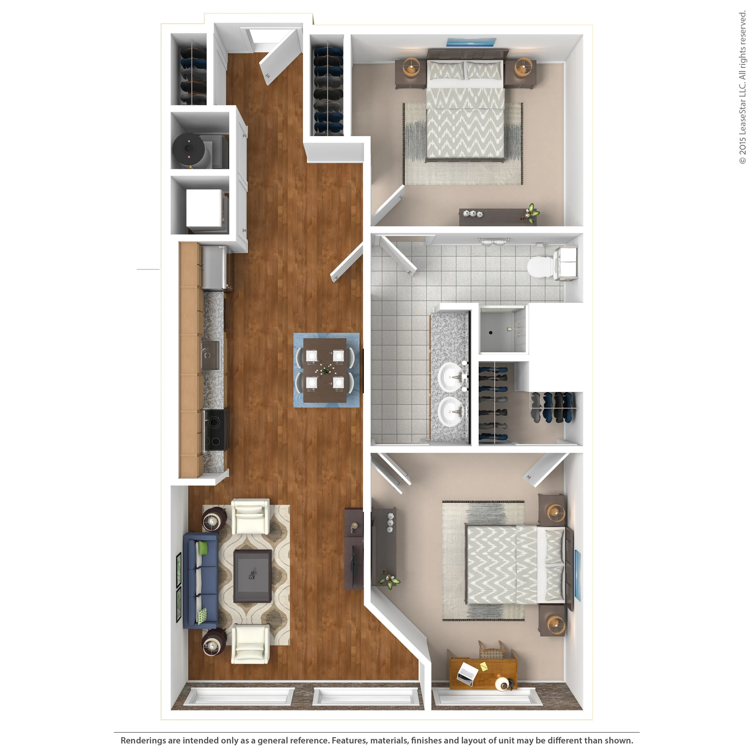 B9 Floor Plan: Inviting 2 Bed 1 Bath in Mebane | 886 sq ft