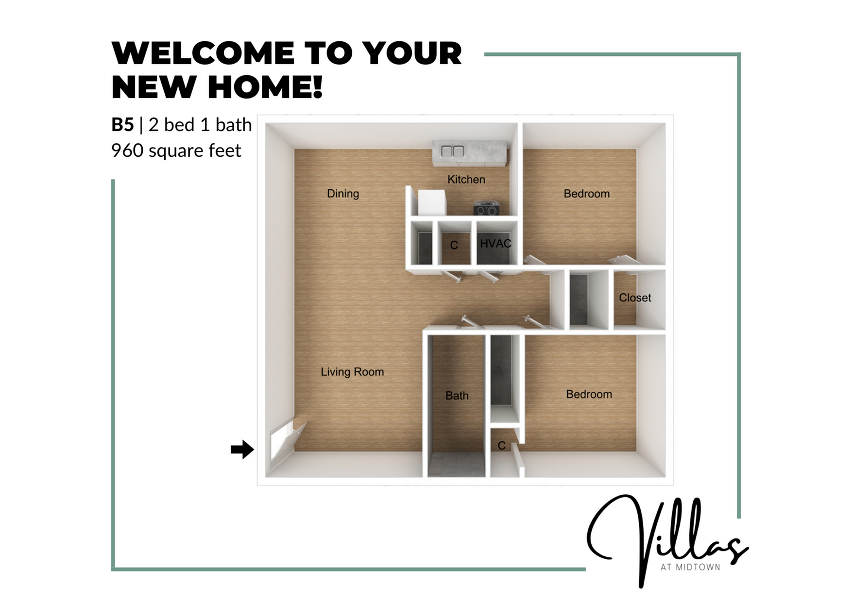 Studio - 2 Bed Apartments - Check Availability | Villas at Midtown