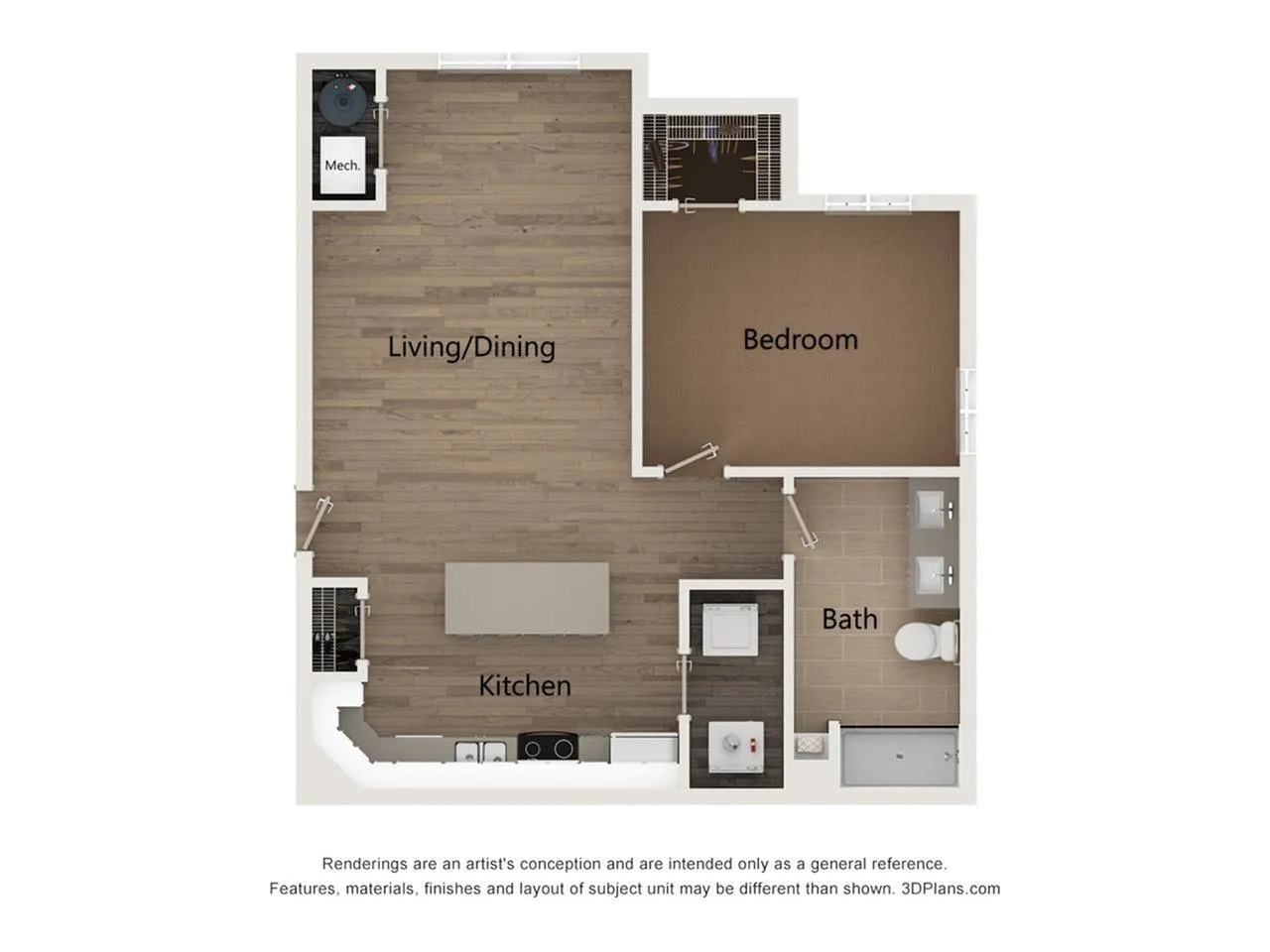 A1 Den | 1 Bed Apartment | Parkside at the Beach