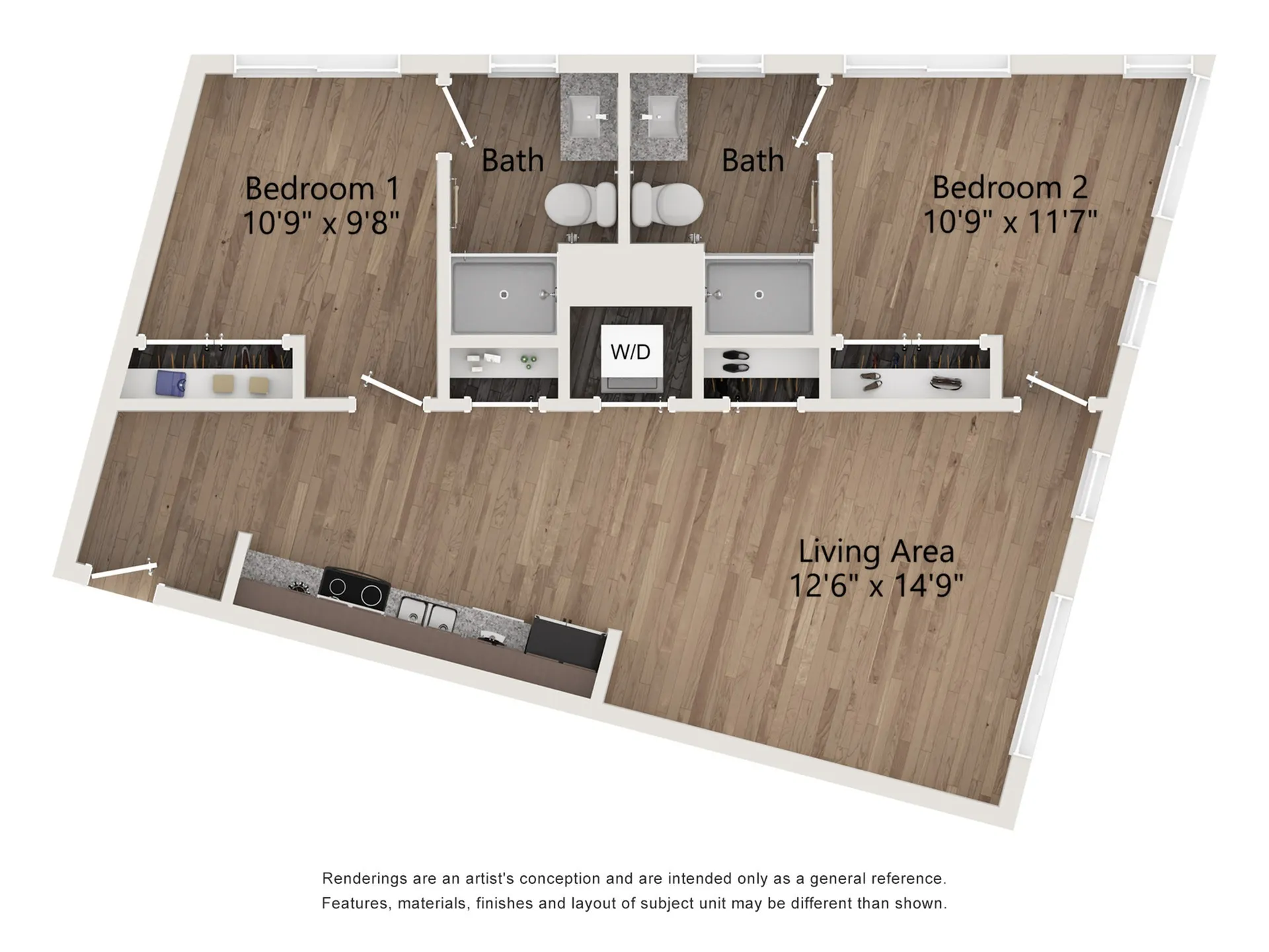 Studio - 2 Bed Apartments - Check Availability | The Brooke on Bagley