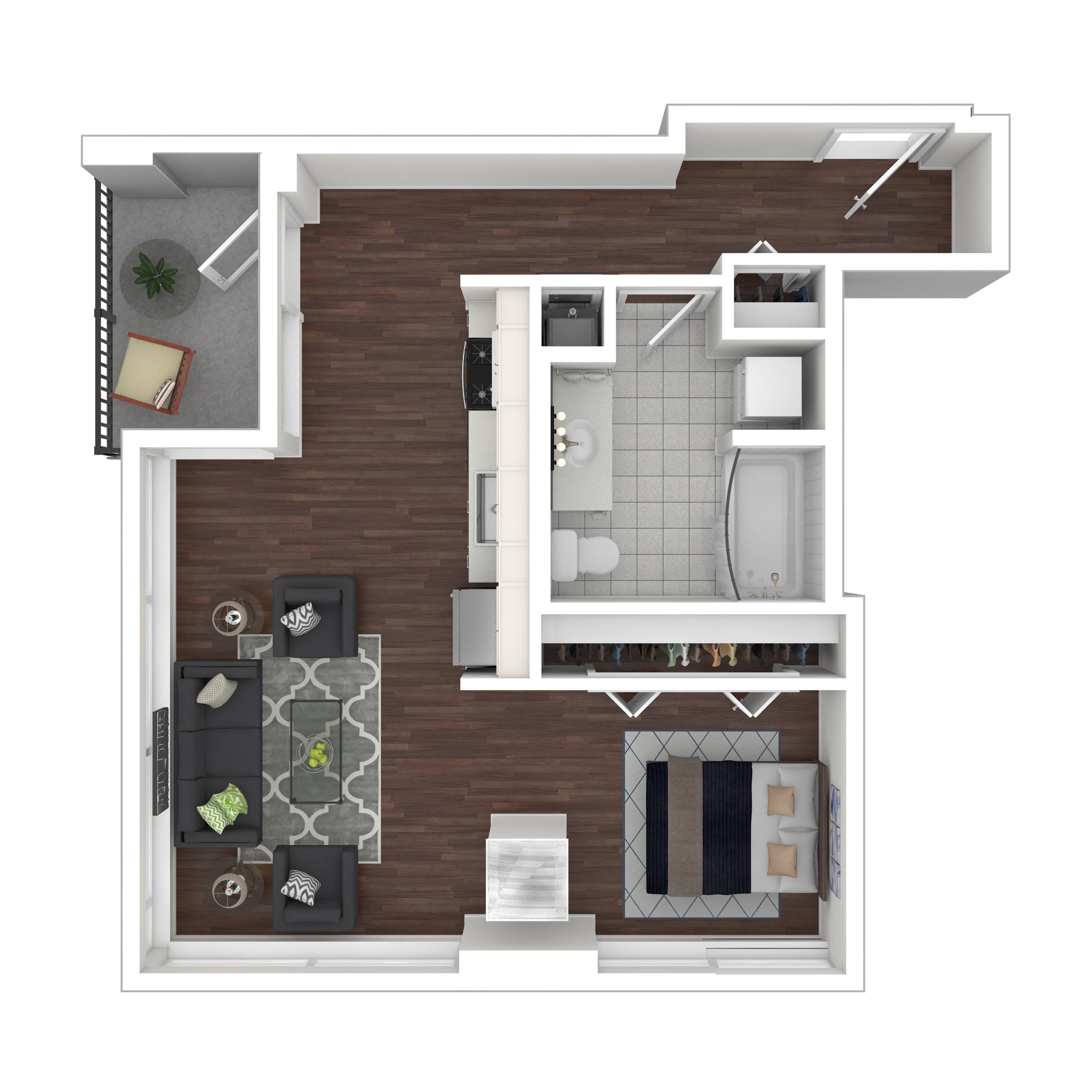 Urban One Bedroom e6.1 | 1 Bed Apartment | Kinects Tower