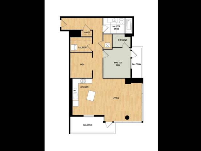 Tower One Bedroom One Bath - Maple - 1135 | 1 Bed Apartment | The Ardea ...