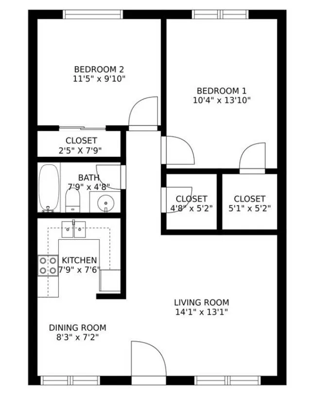 Westview Apartments | Floor Plans - 1 & 2 Bedroom Apartments