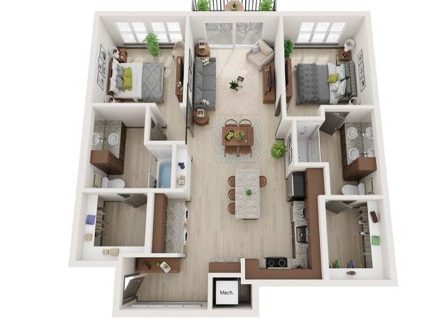 B1 | 2 Bed Apartment | Eclipse Residences