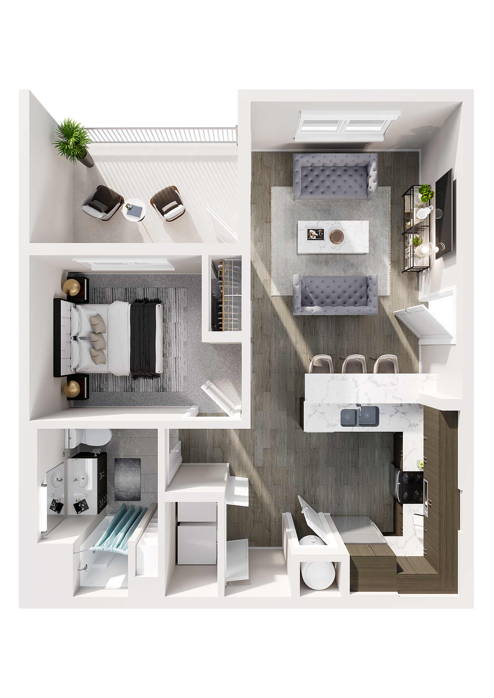 One and Two-Bedroom Apartments in Albany, OR | Floor Plans