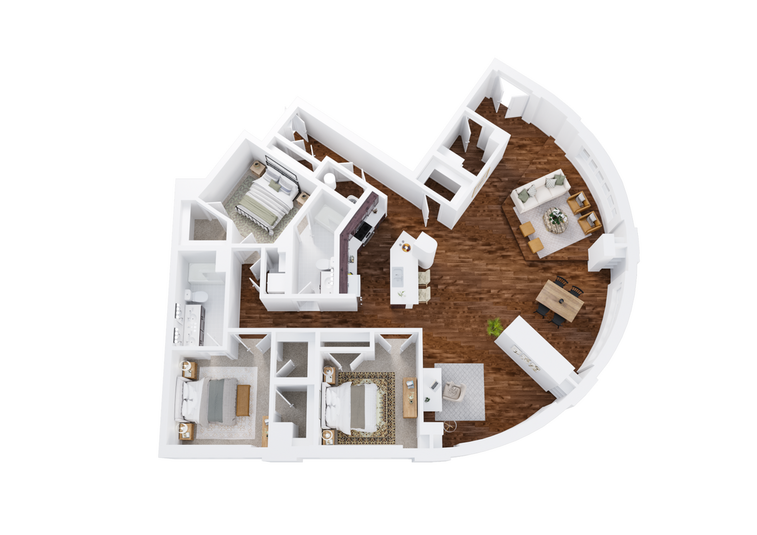 1 - 3 Bed Apartments - Check Availability | The Meridian Apartments