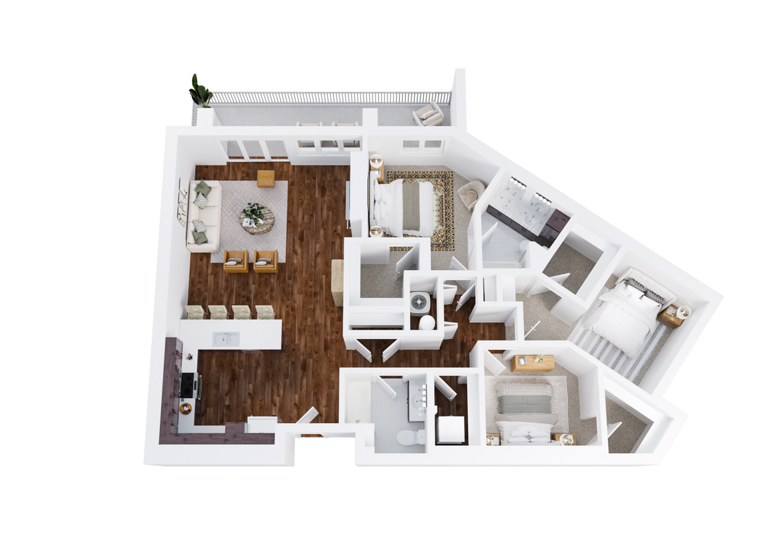 1 - 3 Bed Apartments - Check Availability | The Meridian Apartments