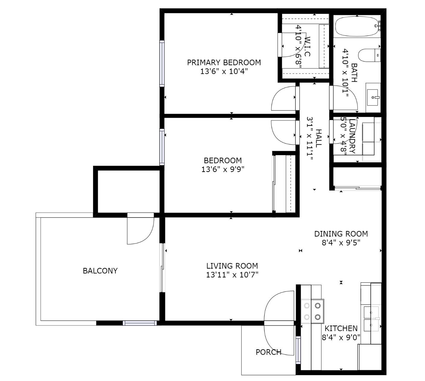 2X1 | 2 Bed Apartment | The Huntley Apartments
