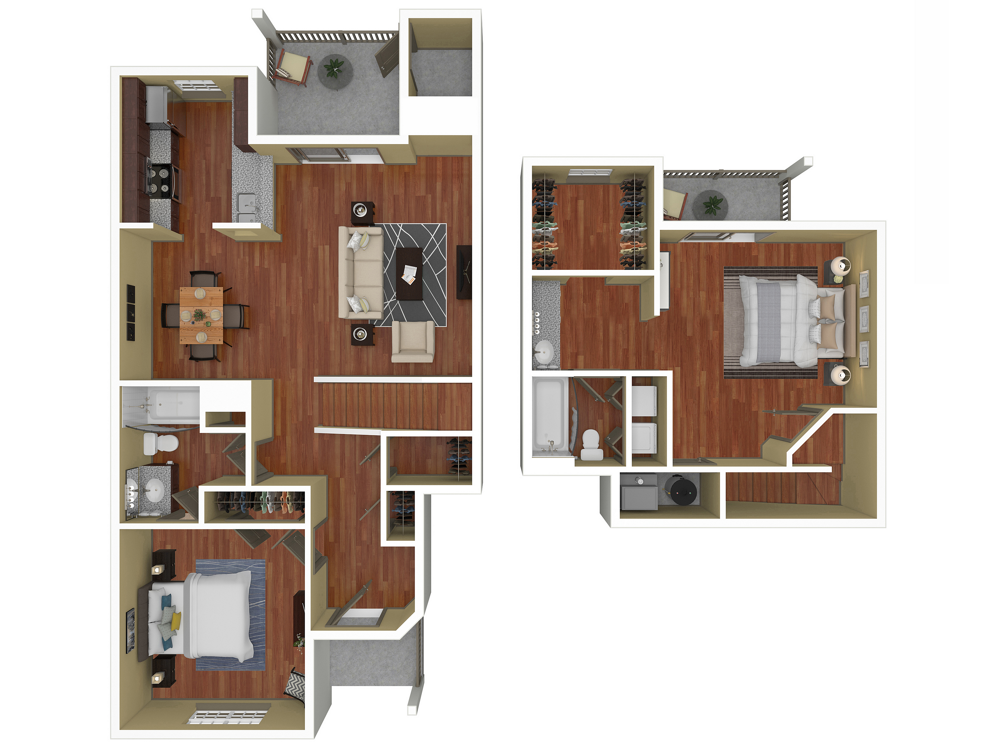 2 Bed, 2 Bath B Upgraded | 2 Bed Apartment | The Windward