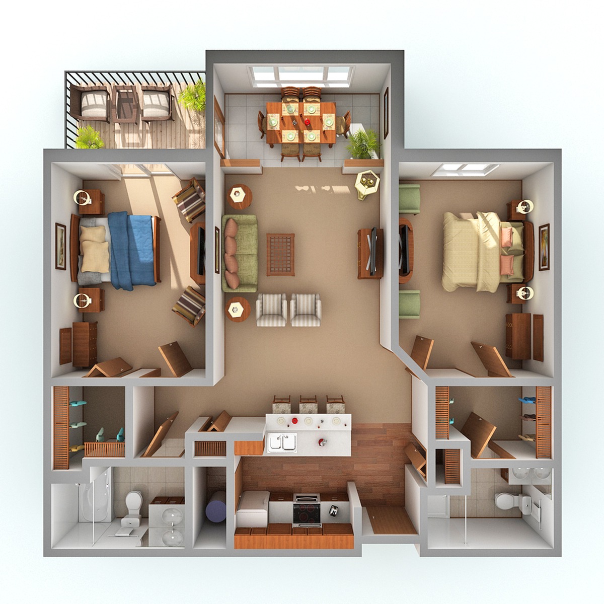 1 - 2 Bed Apartments - Check Availability | Riverwood Estates Apartments