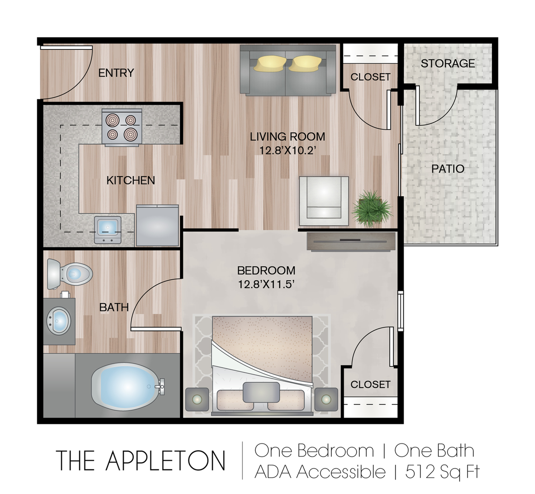 The Appleton Premium | 1 Bed Apartment | Cabot Crossing