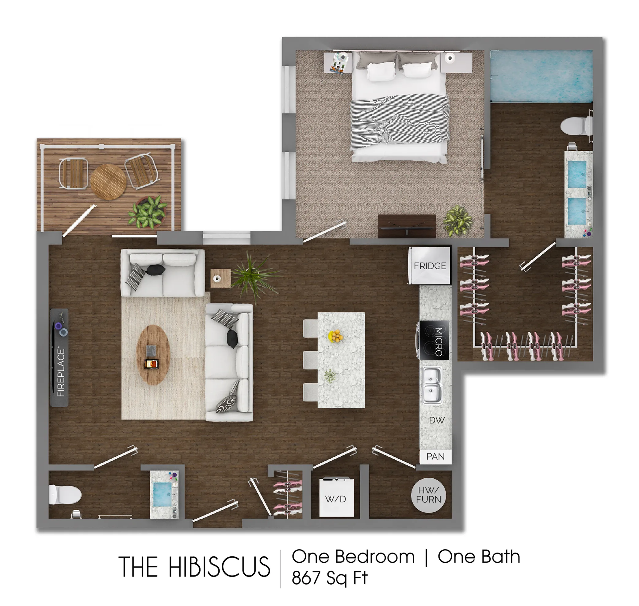 Hibiscus | 1 Bed Apartment | Delaneaux