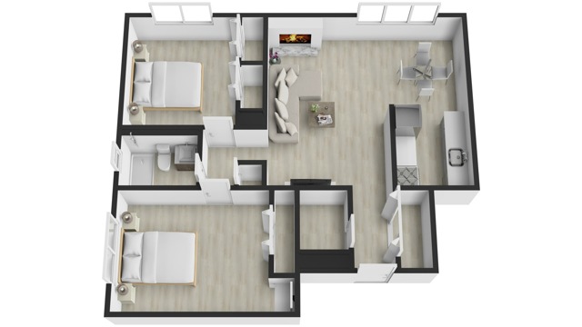 KaloDuo-Premium | 2 Bed Apartment | Kalo Broadmoor Terrace