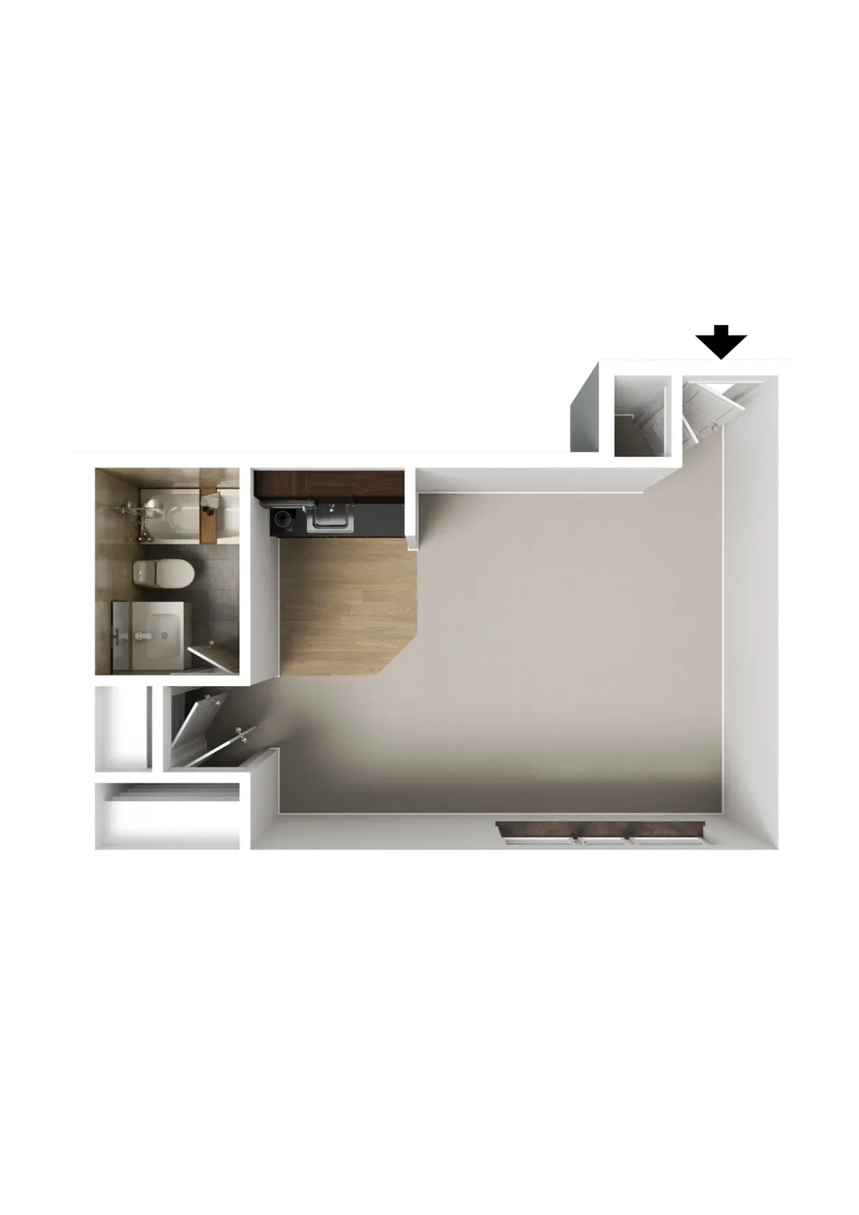 Efficiency | Studio | Belleview Park Apartments