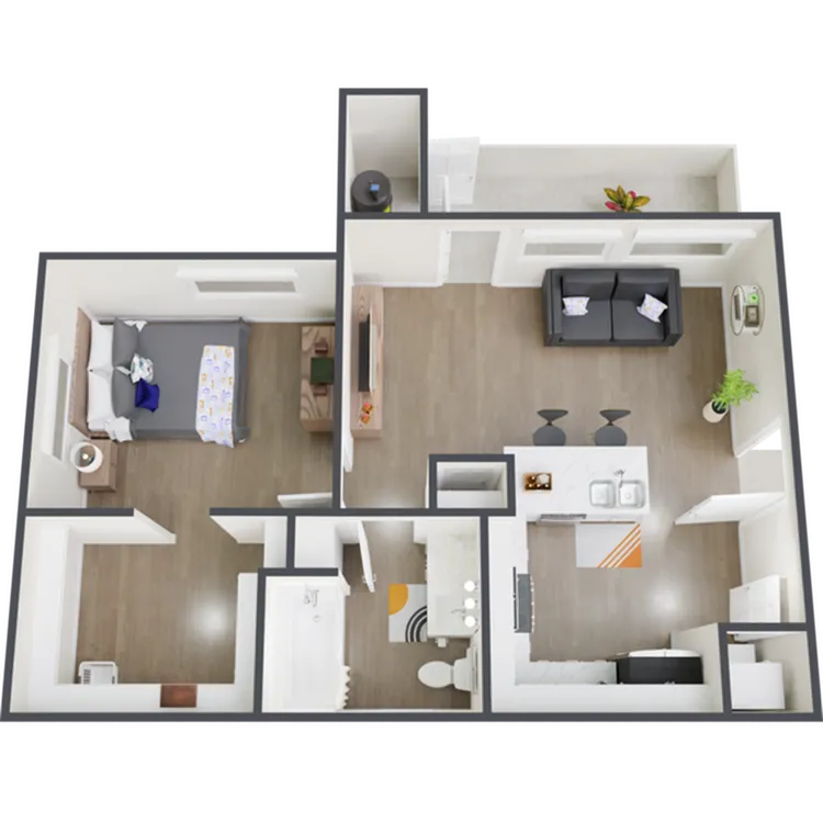 The Lynx: 1 Bed 1 Bath in Denver | Flexible Sq Ft