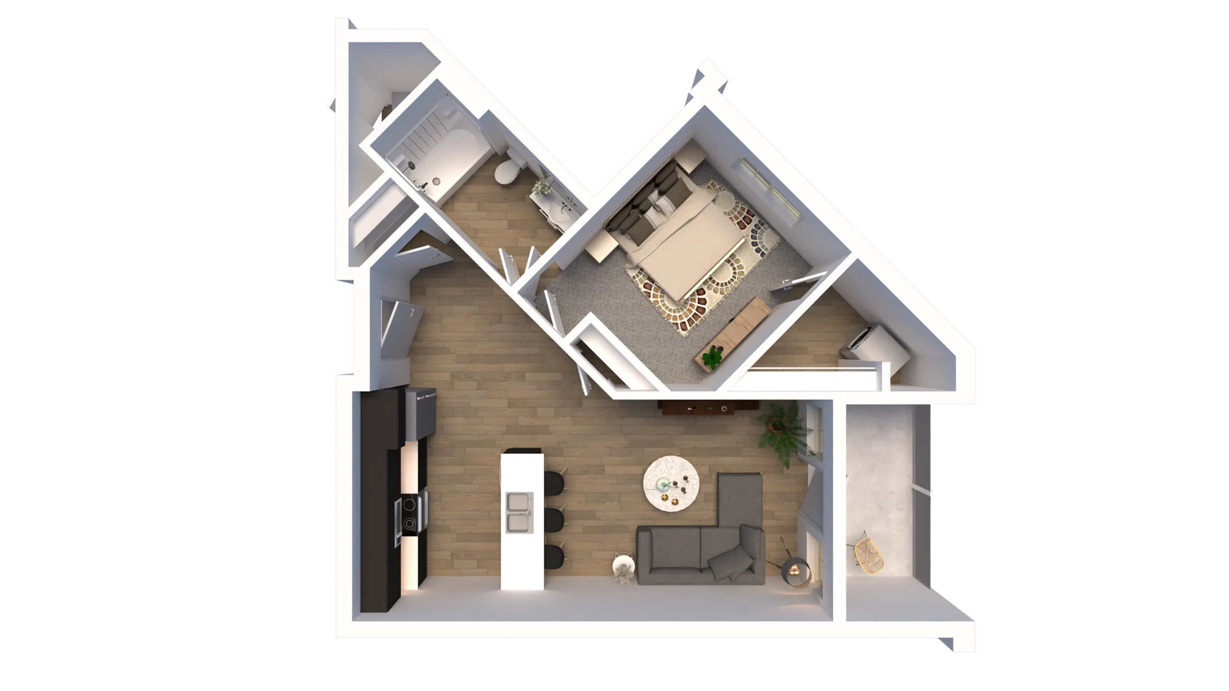 Studio - 3 Bed Apartments - Check Availability | Lofts at Rivers Edge