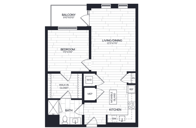 A21 | 1 Bed Apartment | Idyl Fenway