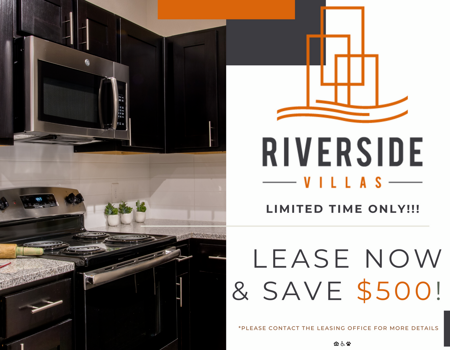 1 - 3 Bed Apartments - Check Availability | Riverside Villas