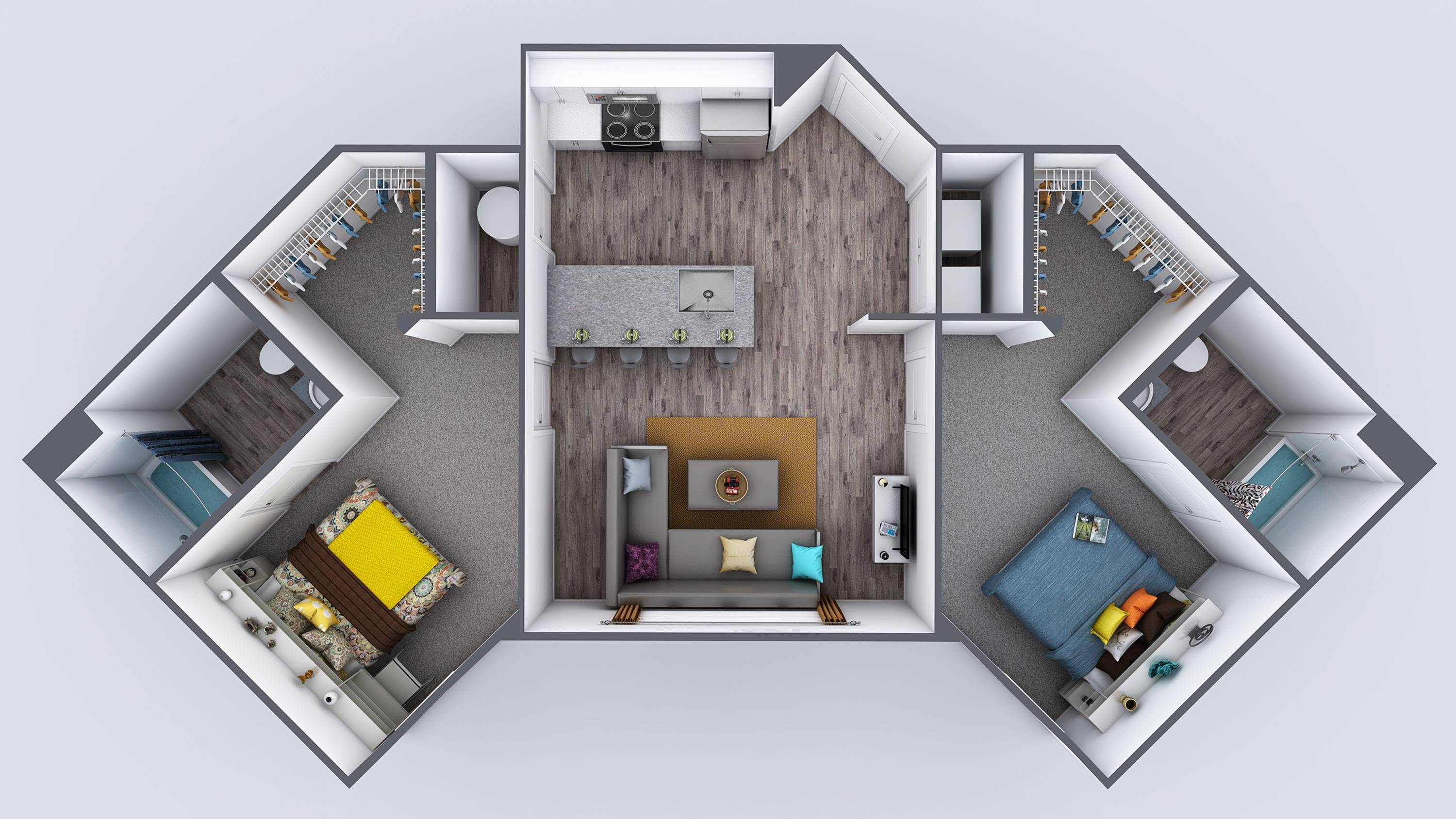 2BR/2BA - Deluxe | 2 Bed Apartment | Park East