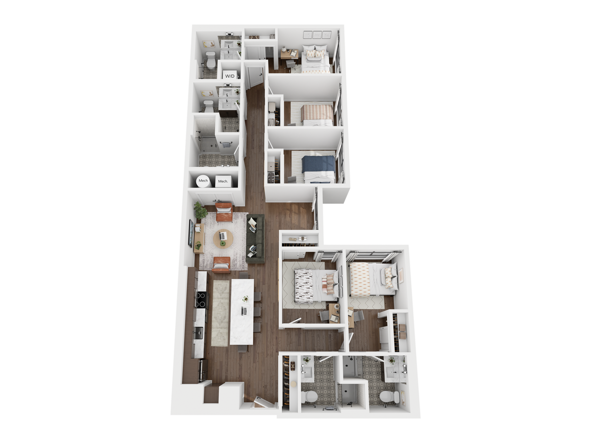 The Pearl 5 Bed Apartment Rambler Columbus
