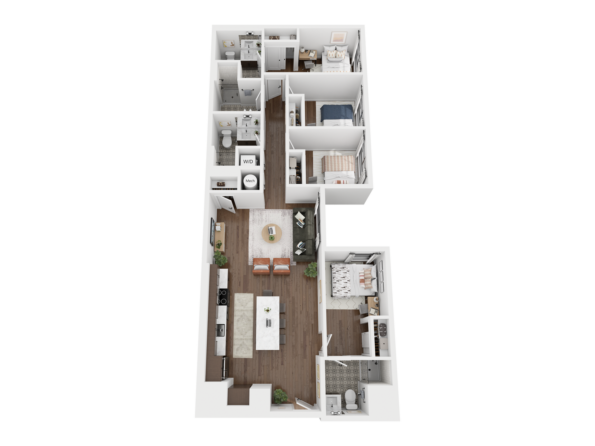 The Biltmore 4 Bed Apartment Rambler Columbus