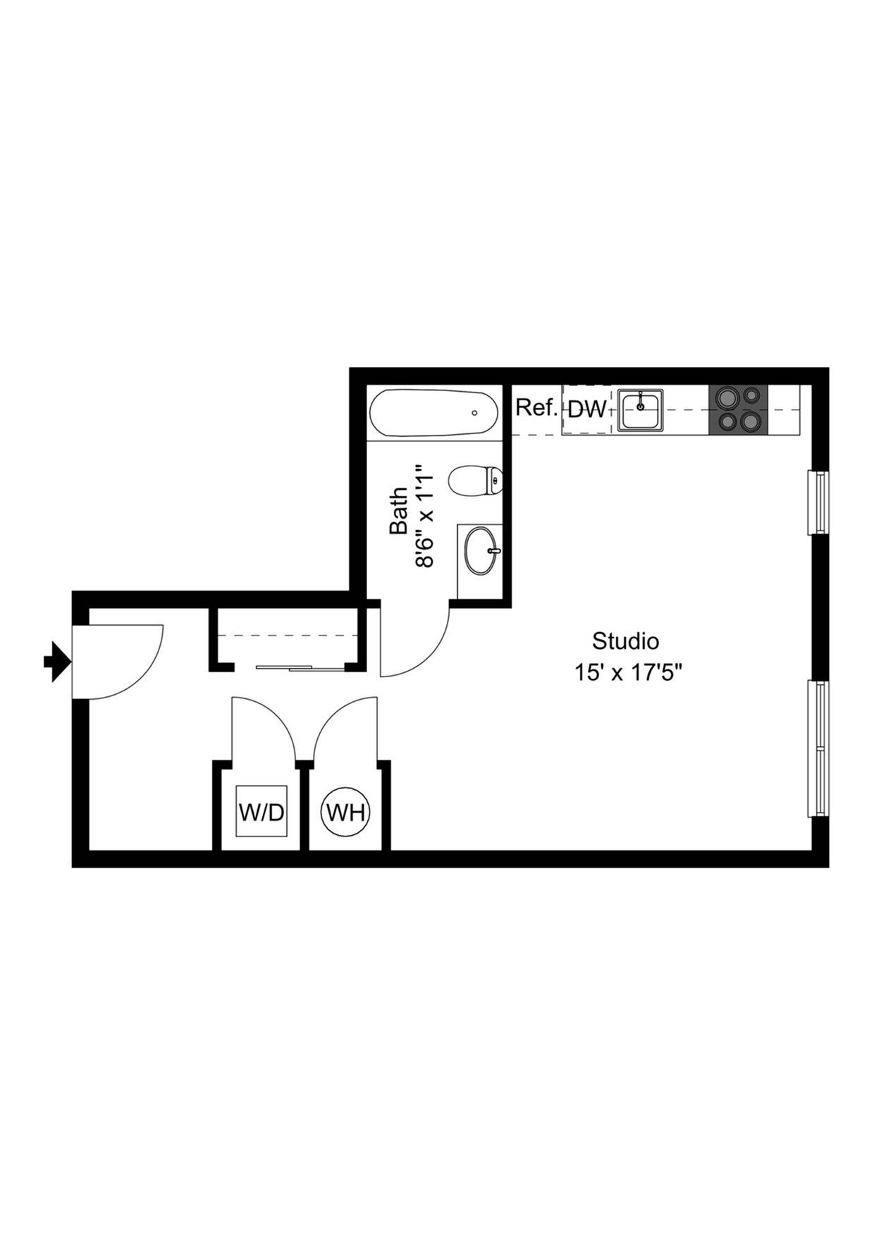 Studio-A6 | Baltimore Studio Apartments | HOHM Highlandtown
