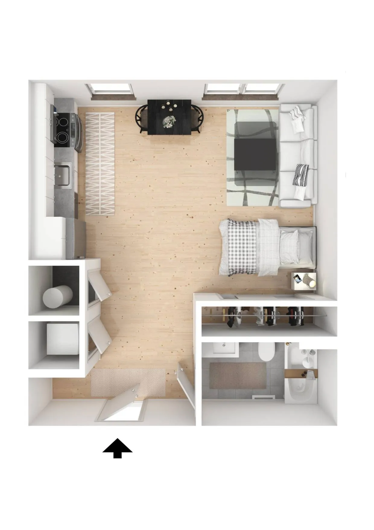 Studio-A3 | Studio Apartment in Baltimore | HOHM