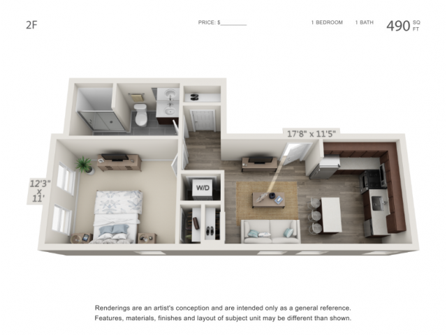 1 Bedroom 1 Bathroom | 1 Bed Apartment | University City Associates