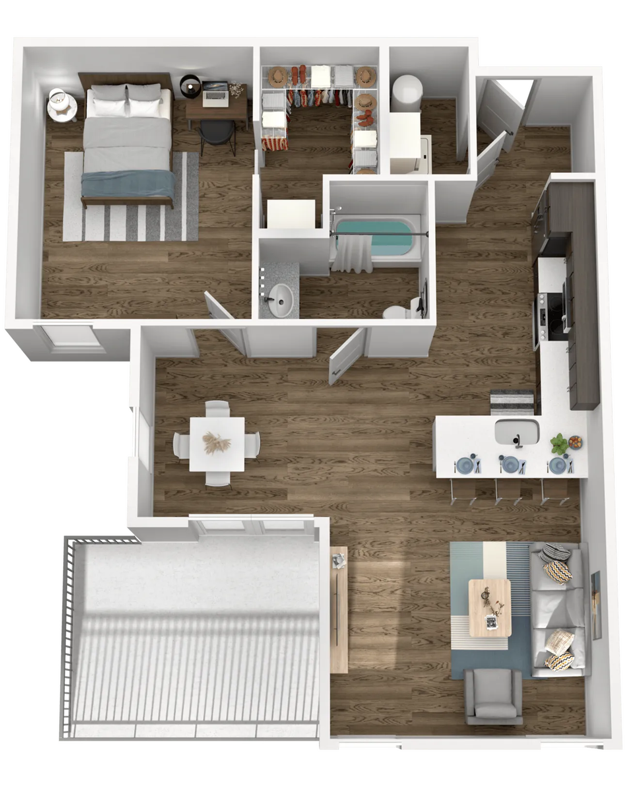 Studio–2 Bedroom Student Apartments near Purdue | Wabash Lofts Floor ...
