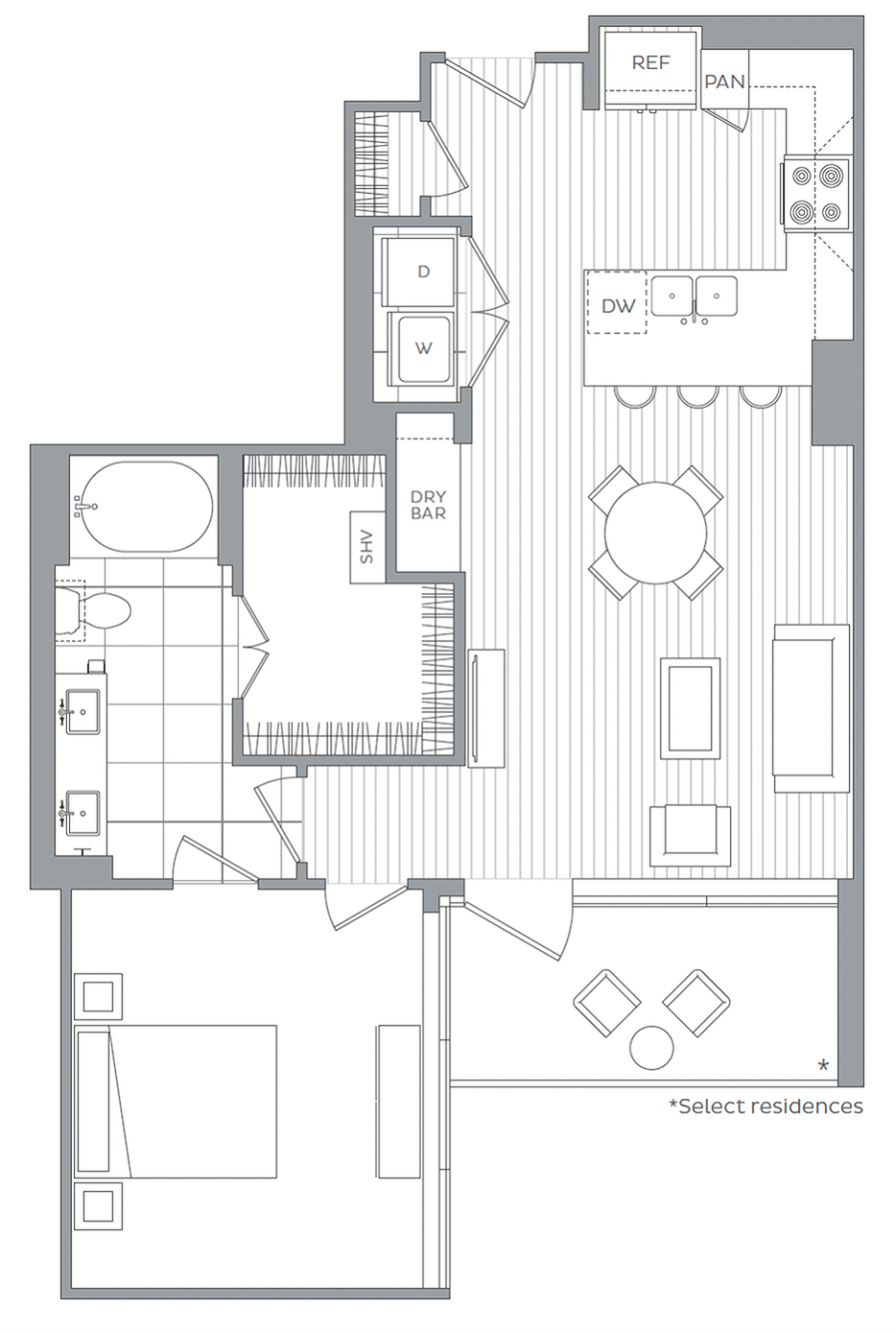 Floor Plans | Hanover Republic Square | Luxury Austin Apartments