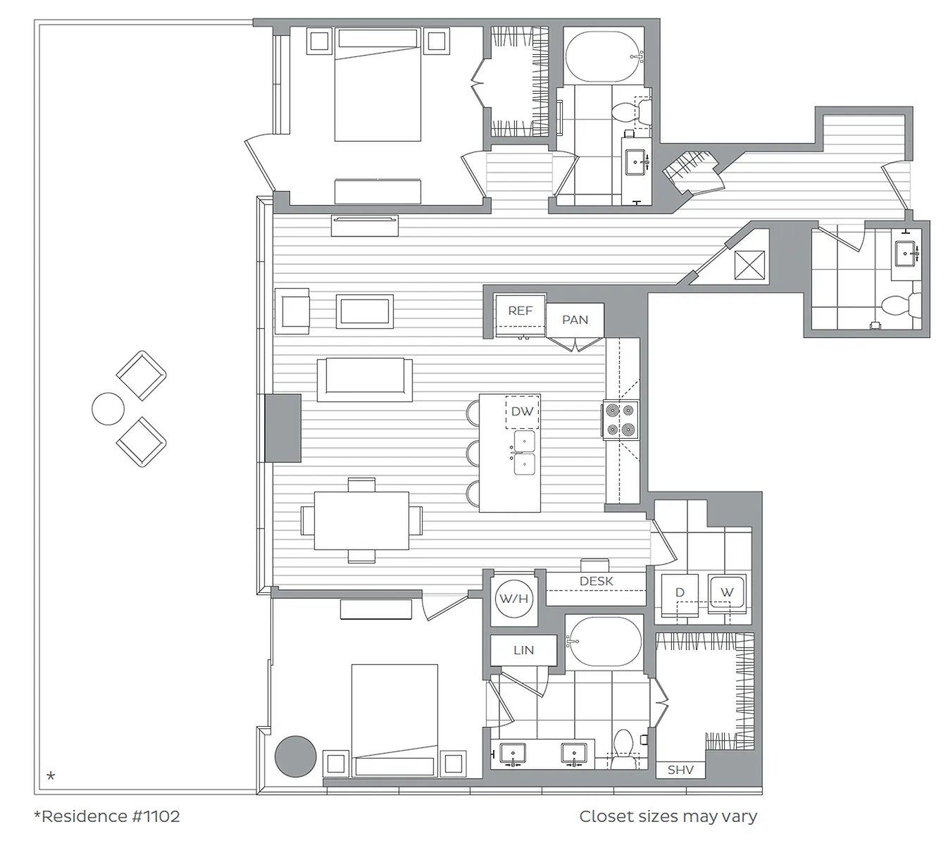 Floor Plans | Hanover Republic Square | Luxury Austin Apartments