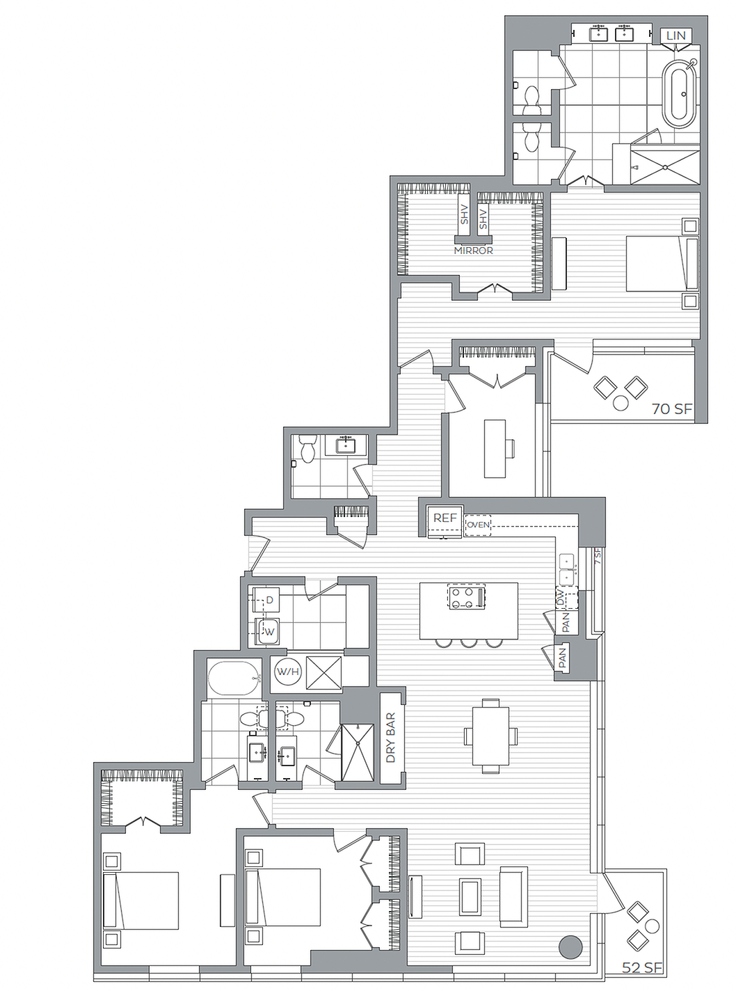 Floor Plans | Hanover Republic Square | Luxury Austin Apartments