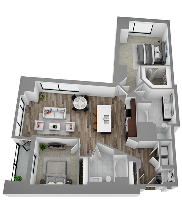 M | 2 Bed Apartment | Hanover Post Oak