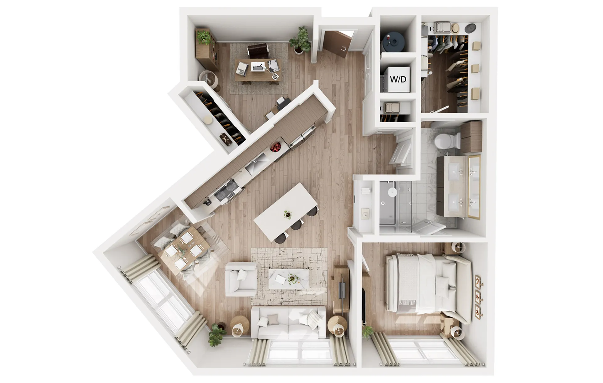 Studio - 3 Bedroom Apartments in Everett | Hanover Everett