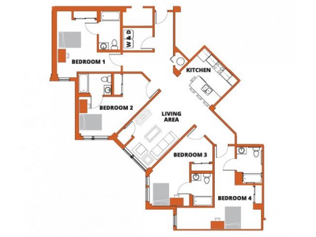 Campus Walk One Apartment Rentals