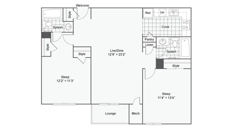 Sycamore | 2 Bed Apartment | Arrive Alexandria