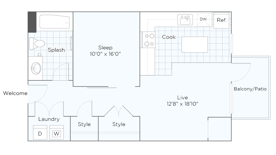 A1 | Studio | Nordhaus Apartment Homes