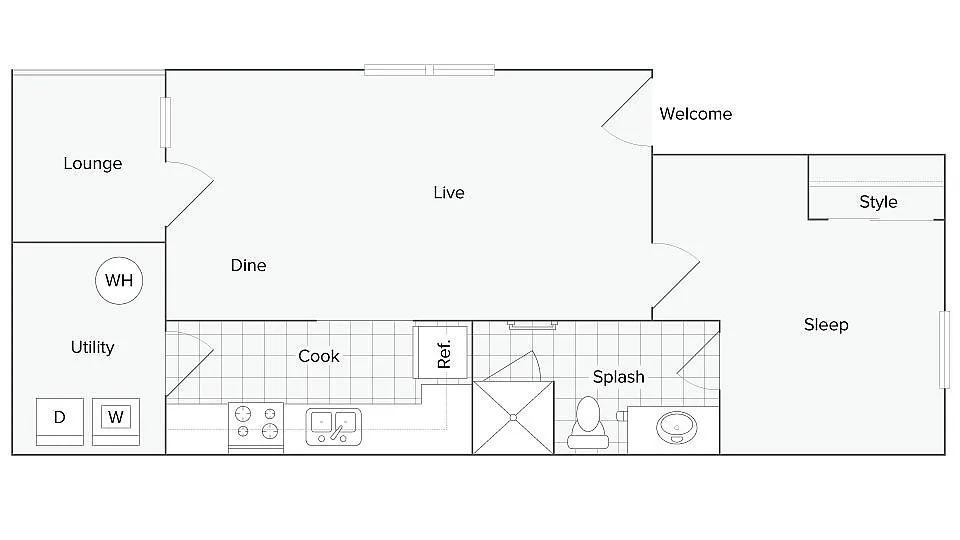 The Hancock | 1 Bed Apartment | The Social Normal