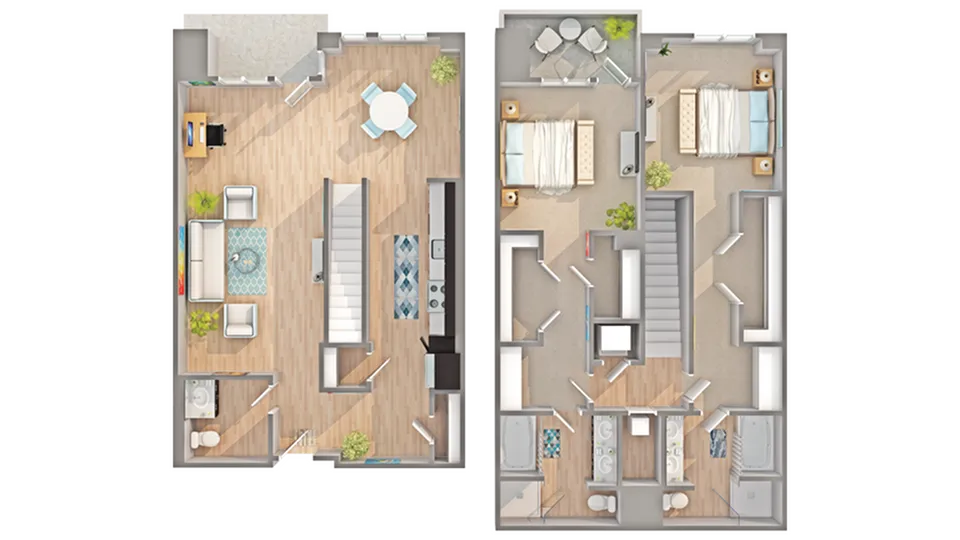 TH1 | 2 Bed Apartment | Arrive Wakaba