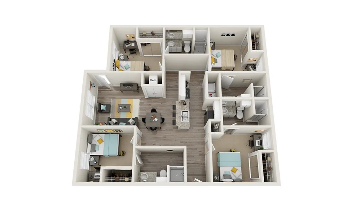 The Reggie Renovated | 4 Bed Apartment | The Social Normal