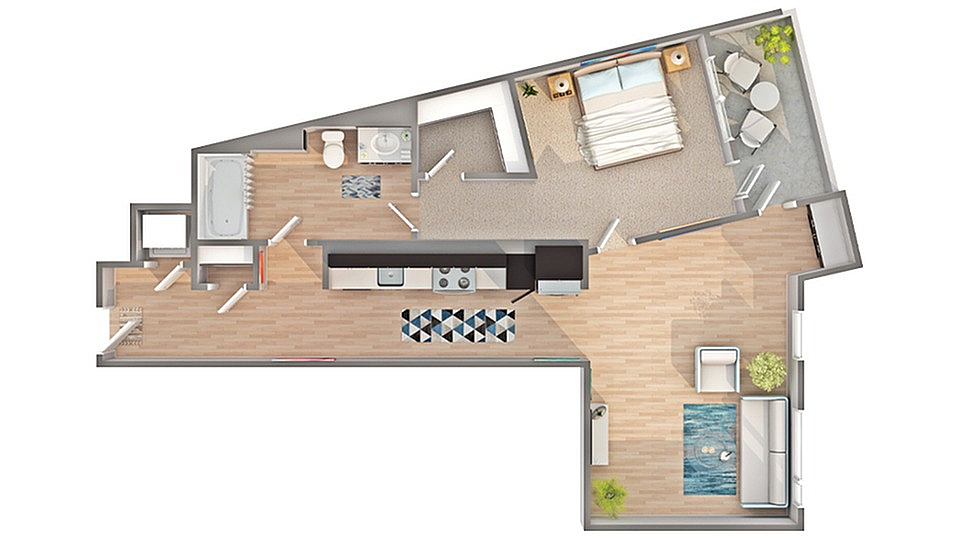 A4 | 1 Bed Apartment | Arrive Wakaba